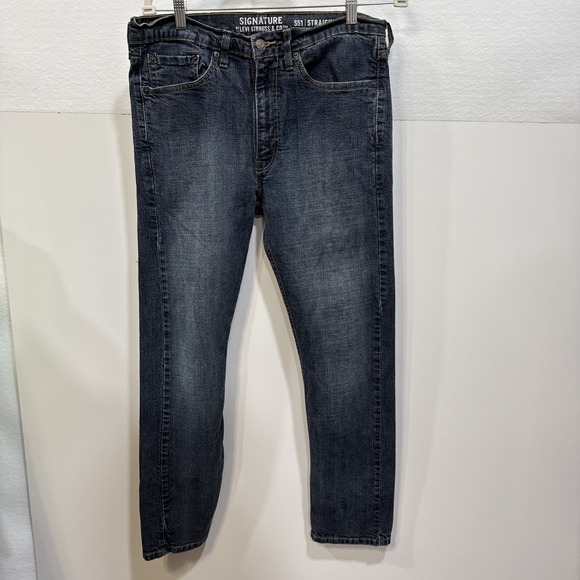 Levi's | Jeans | Mens Levis S496 Blue Denim Jeans 34x32 Straight S51 ...